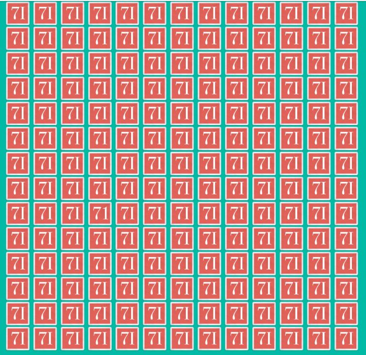 Trouvez le nombre 71 en 10 secondes et prouvez que votre vue est parfaite